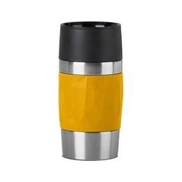 Emsa TRAVEL MUG Compact Thermobecher gelb/edelstahl, 0,3 Liter, Drehverschluss