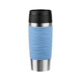 Emsa TRAVEL MUG Waves Thermobecher hellblau/edelstahl, 0,36 Liter