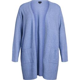 ZIZZI Knit Cardigan 'Casunny' female Blue size XXL