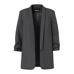 Pieces Blazer 'PCBosella' Damen Gr&ouml;&szlig;e 42 anthrazit / wei&szlig;