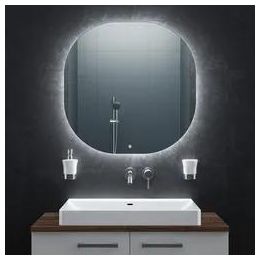 Bringer® Badspiegel mit Beleuchtung BRS303 - 80x80 cm