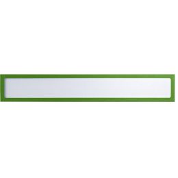 eurokraft basic Magnetische Infotasche, für Überschriften, DIN A3 quer / DIN A2 hoch, 435 x 60 mm, Rahmen grün, VE 10 Stk