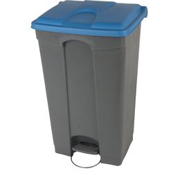 Probbax Treteimer, Volumen 90 l, BxHxT 505 x 790 x 410 mm, grau, Deckel blau