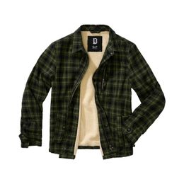 Brandit Hemdjacke Classic Sherpa Oliv-Black Check (Gr&ouml;&szlig;e: L)
