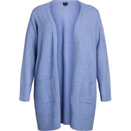 ZIZZI Strickjacke 'Casunny' Damen Gr&ouml;&szlig;e 9XL/10XL hellblau