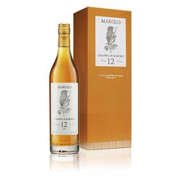 Marolo: Grappa di Barolo Barrique 12 Jahre / 50 % vol / 0,7 Liter-Flasche