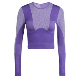 adidas by Stella McCartney Funktionsshirt 'Seamless Yoga' Damen Gr&ouml;&szlig;e M/L lila / helllila