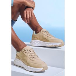 John Devin Damen Sneaker, beige, Gr&ouml;&szlig;e 45