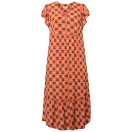 Studio Untold Kleid Damen Größe 54/56 blau / orange / schwarz / weiß Winterkleid