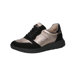 Caprice Sneaker Damen Gr&ouml;&szlig;e 38 greige / schwarz