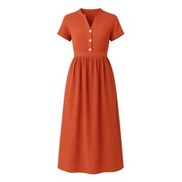 WENOR Sommerkleid 'MIRA' Damen Gr&ouml;&szlig;e 38/40 orangerot Winterkleid