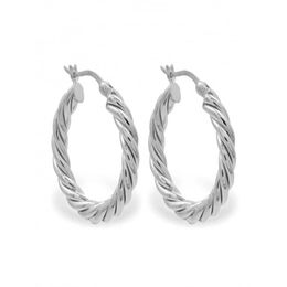 Fiocco Jewelry Earrings 'Twisted' female Silver size 11 cm x 8 cm x 2cm
