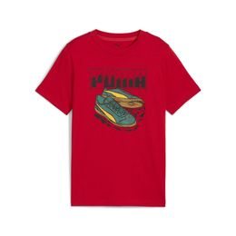 Puma T-Shirt Jungen Gr&ouml;&szlig;e 140 gelb / pastellgr&uuml;n / rot / schwarz