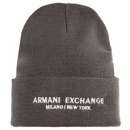 Armani Exchange Beanie male Grey size One Size