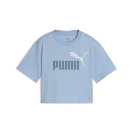 Puma T-Shirt 'Essentials No. 1' Mädchen Größe 176 saphir / hellblau / weiß