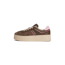 Tommy Jeans Sneaker Damen Gr&ouml;&szlig;e 38 beige / dunkelbraun / pink