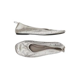 Zara Ballerina Damen Gr&ouml;&szlig;e 37 Second Hand silber