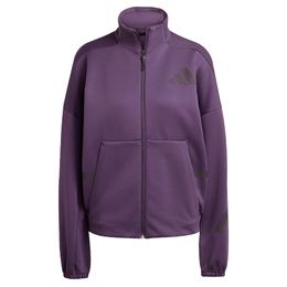 adidas Sportswear Trainingsjacke 'Z.N.E.' Damen Gr&ouml;&szlig;e M/L dunkellila / schwarz