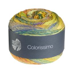 Colorissimo von Lana Grossa, Hellgelb/Limette/Orange/Graublau/Helloliv/Türkis, aus Schurwolle