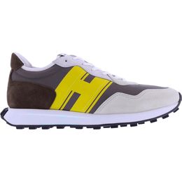 Hogan Low-Top Sneaker - Heren H601 Allacciato H - Gr. UK_6 - in Gr&uuml;n - f&uuml;r Damen