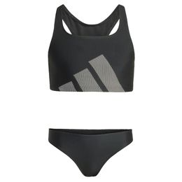 adidas Performance Sportbikini 'Big Logo C-back Bikini Set' M&auml;dchen Gr&ouml;&szlig;e 146 schwarz / wei&szlig;