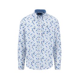 Fynch-Hatton Button Up Shirt male Blue size 3XL