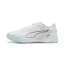 Puma Fu&szlig;ballschuh 'Ibero' Herren Gr&ouml;&szlig;e 37 marine / hellblau / grasgr&uuml;n / wei&szlig;