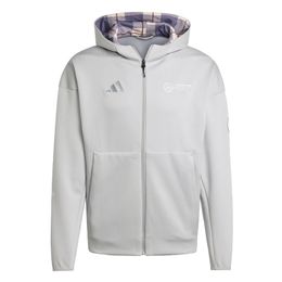 adidas Performance Sportsweatjacke 'Mercedes-AMG Petronas Formula One Team' Herren Gr&ouml;&szlig;e XXXL grau / schwarz / silber / wei&szlig;