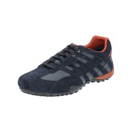 Sneaker Geox "Geox Sneaker Veolurs/Textil/Synthetik", Herren, Gr. 41, blau (navy), Textil, Veloursleder, Schuhe