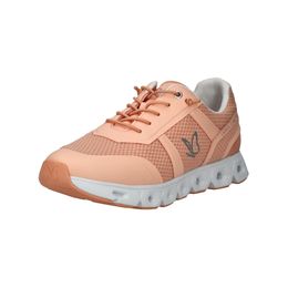 Sneaker Caprice "Caprice Sneaker Textil", Damen, Gr. 37, orange (peach), Textil, Schuhe Sneaker