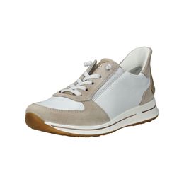 Sneaker Ara "Ara Sneaker Veloursleder", Damen, Gr. 41, wei&szlig; (wei&szlig;, beige), Veloursleder, Schuhe Sneaker