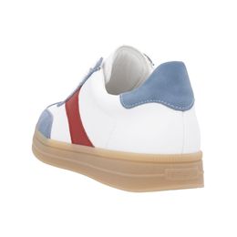 Sneaker Remonte "Remonte Sneaker Leder", Damen, Gr. 38, blau (blau, wei&szlig;), Leder, Schuhe Sneaker