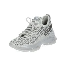 Sneaker Steve Madden "Steve Madden Sneaker Textil", Damen, Gr. 40, silber, Textil, Schuhe Sneaker