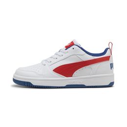 Puma Sneaker 'Rebound V6' Jungen Gr&ouml;&szlig;e 39 rubinrot / wei&szlig;