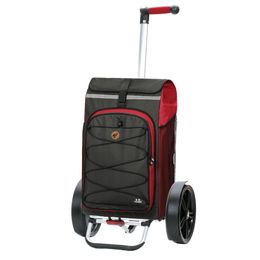 Andersen Shopper Shopper 'Tura' Damen Größe One Size hellgrau / dunkelgrau / dunkelrot
