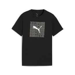 Puma T-Shirt Jungen Gr&ouml;&szlig;e 164 grau / schwarz / wei&szlig;