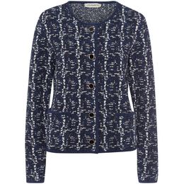 Uta Raasch - Strickjacke, blau, Gr. 48 / XL - Wolle