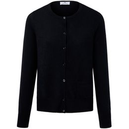 Peter Hahn - Strickjacke aus 100% Premium-Kaschmir, schwarz, Gr. 40 / M - Kaschmir