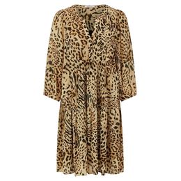 Peter Hahn - Kleid mit 3/4-Ballonarm, beige, Gr. 38 / S