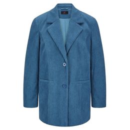 Emilia Lay - Cord-Blazer, blau, Gr. 52 / XXL