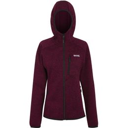 Regatta Newhill Damenfleecejacke mit Kapuze dunkelrot 42 - Damenjacken