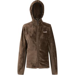 Regatta Endra Damen Fleecejacke mit Kapuze hellbraun 38 - Damenjacken