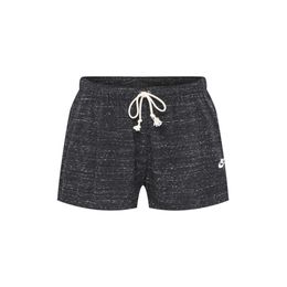 Nike Sportswear Shorts Damen Gr&ouml;&szlig;e 50/52 schwarzmeliert / wei&szlig;
