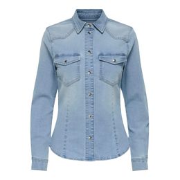 Jacqueline de Yong JDY Bluse 'JDYMoon' Damen Gr&ouml;&szlig;e XS blue denim