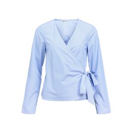 Object Bluse 'OBJOlive' Damen Gr&ouml;&szlig;e XS hellblau / braun / wei&szlig;