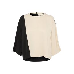 Soaked in Luxury Bluse 'Cevina' Damen Gr&ouml;&szlig;e XXL creme / schwarz