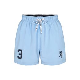 U.S. Polo Assn. Badeshorts 'UMALEXANDER' Herren Gr&ouml;&szlig;e S blau / schwarz