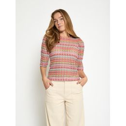 Sel by peppercorn Peppercorn Pullover 'Bika' Damen Gr&ouml;&szlig;e XS gr&uuml;n / lila / pink / wei&szlig;