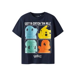 Two Soon T-Shirt 'Pok&eacute;mon' Jungen Gr&ouml;&szlig;e 122/128 navy / gelb / orange / wei&szlig;