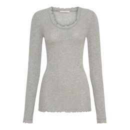 Seamless Basic Shirt 'Romance' Damen Gr&ouml;&szlig;e L/XL graumeliert